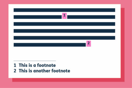 Document references and footnotes: how do you write yours? – Design102